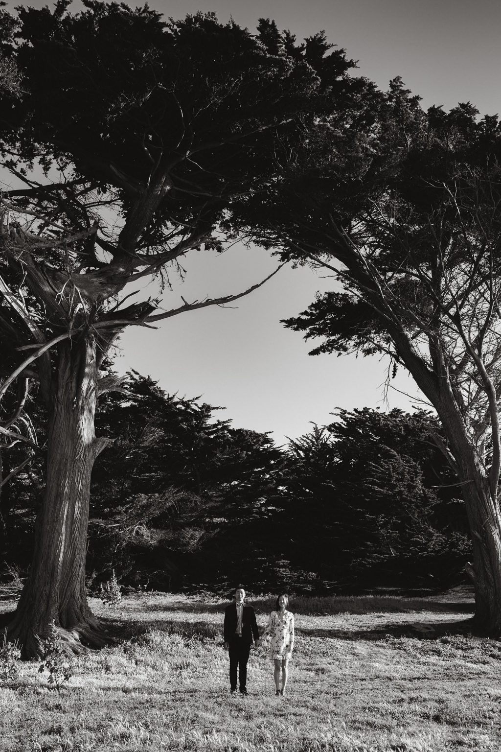 California Coastline Engagement at Mori Point - Stanley Wu Photography