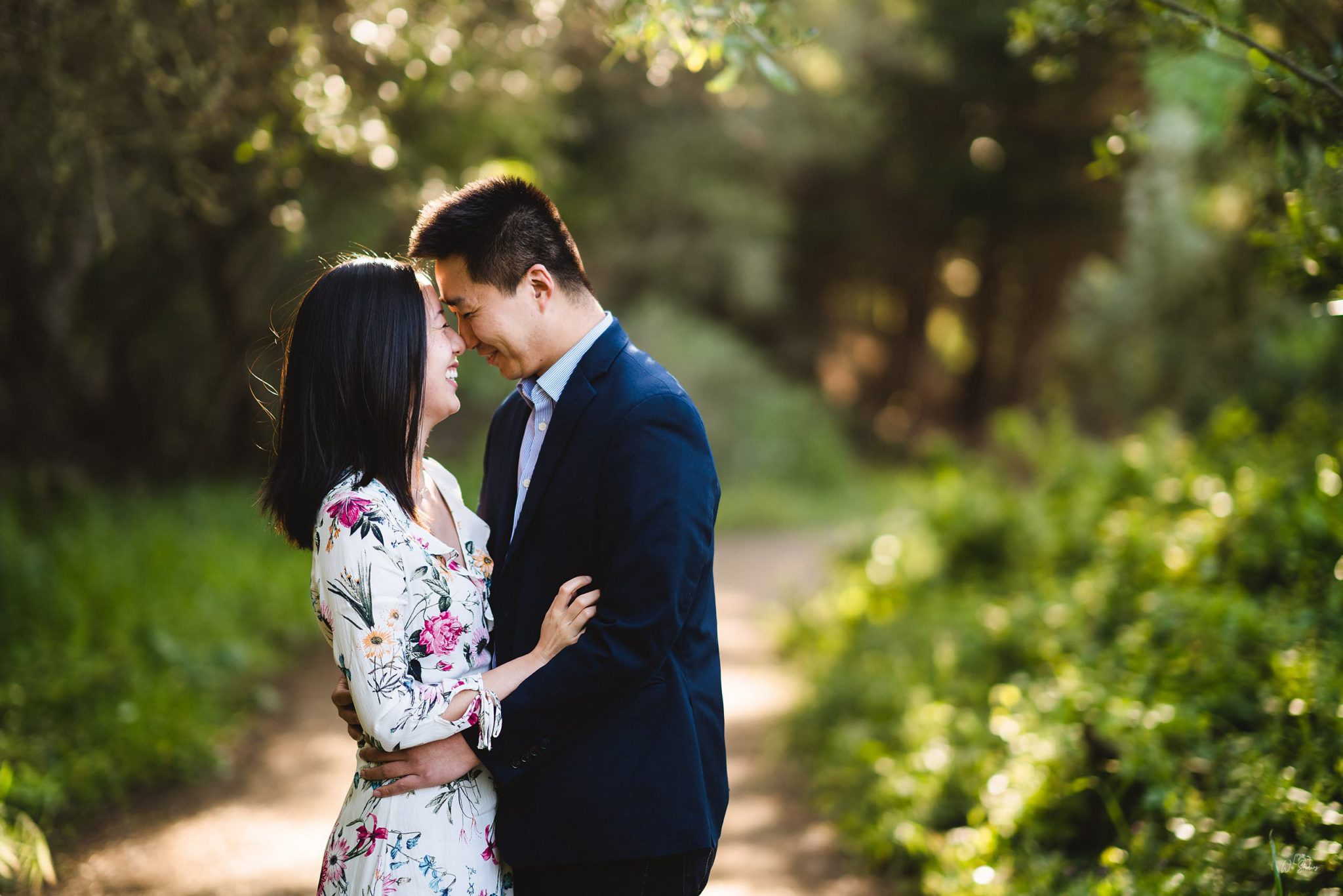 California Coastline Engagement at Mori Point - Stanley Wu Photography